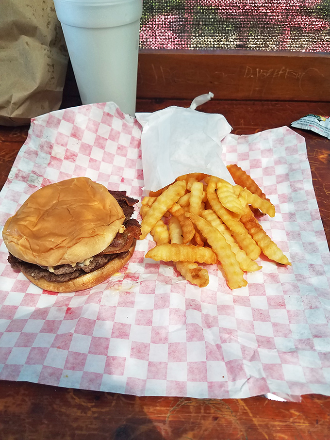 The double burger &ndash; where "too much of a good thing" proves to be exactly the right amount. Worth every napkin you'll need.