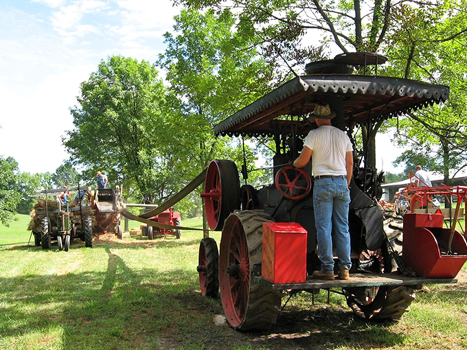 Vintage farm equipment demonstrations connect visitors to Indiana's agricultural roots&mdash;no smartphone required for this authentic entertainment.