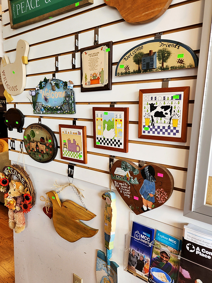 Wall art with country charm awaits its forever home. These "welcome" signs and folksy frames are ready to make your house guests feel, well, welcome.