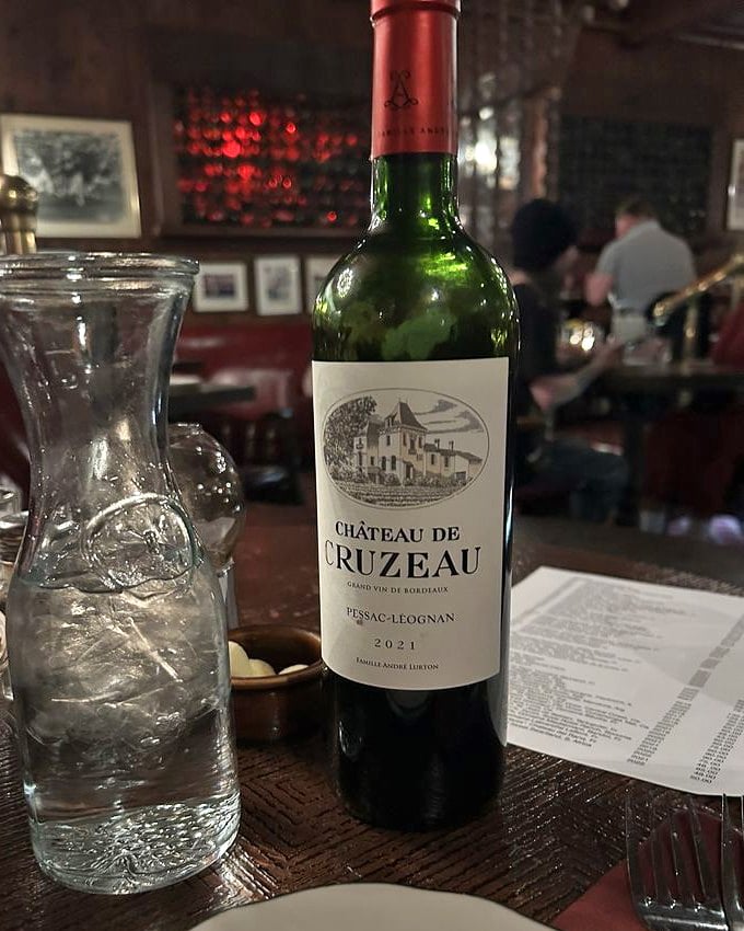 A good Bordeaux isn't just wine&mdash;it's liquid companionship for your steak. This bottle of Ch&acirc;teau de Cruzeau stands ready for its supporting role.