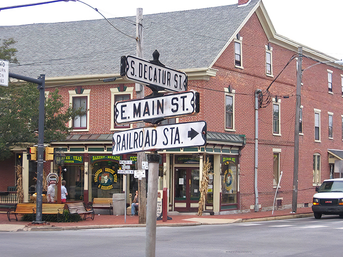 Street signs in Strasburg don't just provide directions&mdash;they're like a historical treasure map where "Railroad Station" points the way to the town's beating heart.