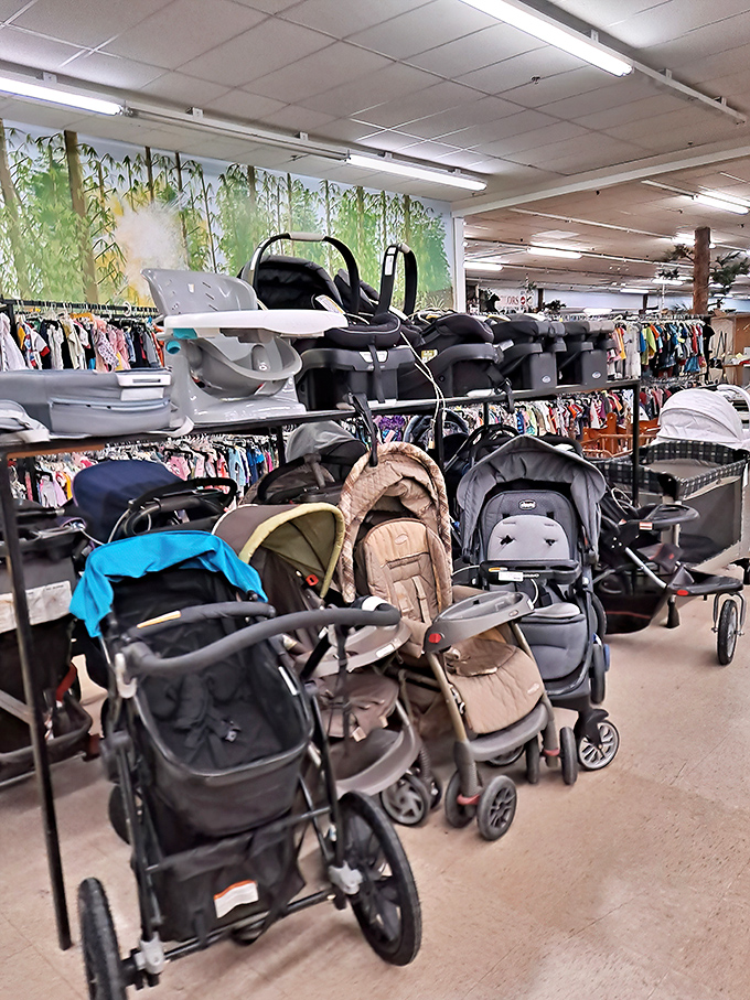 Baby gear galore for tiny humans who outgrow everything faster than you can say "I just assembled that yesterday."