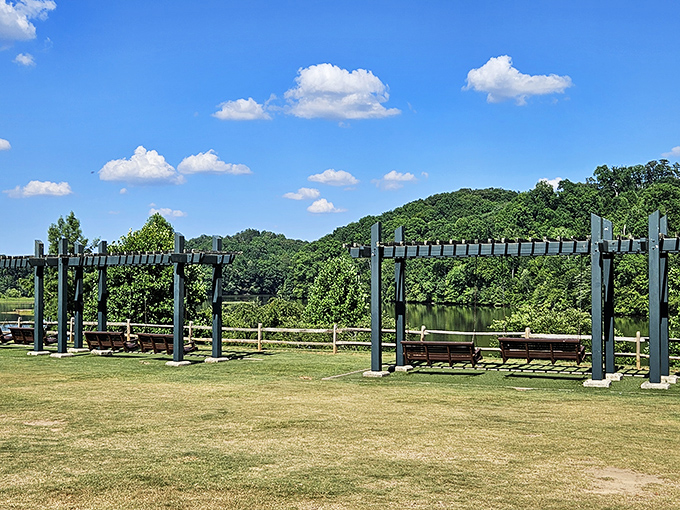Front-row seats to nature's greatest show. These benches invite contemplation, conversation, and the occasional mid-hike snack attack.