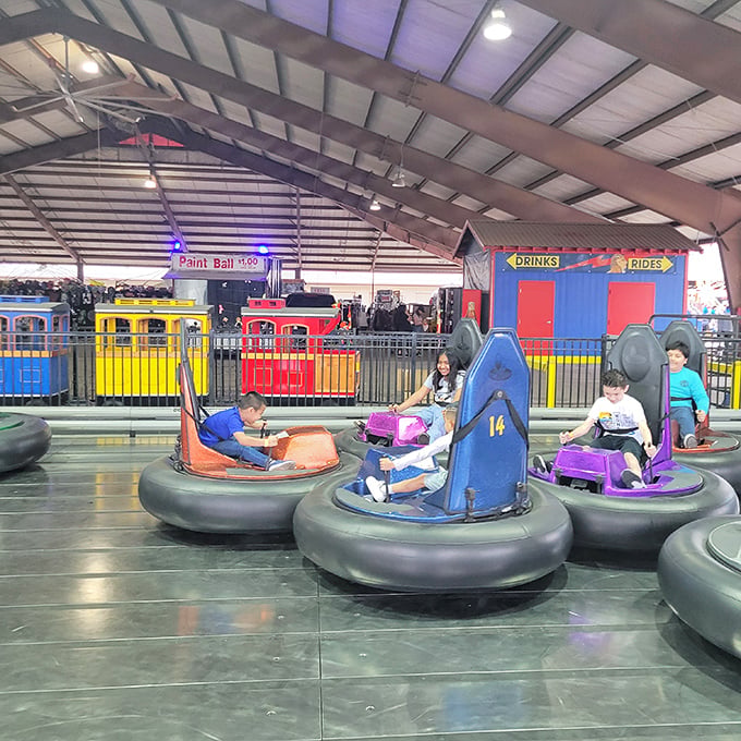Bumper cars offer the perfect break between bargaining sessions &ndash; where kids can work out their energy and adults can relive childhood thrills.