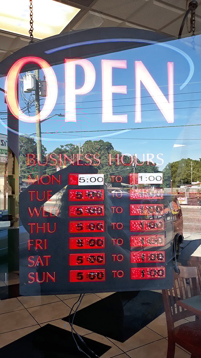 Early bird hours for early bird donuts. When a place opens at 5 AM, you know they're serious about their craft.