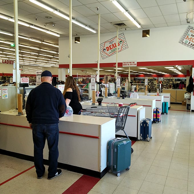 The final frontier of your thrifting expedition &ndash; where treasures are tallied and budget victories are celebrated.