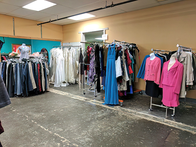 Formal wear finds new purpose in this special section, where once-worn wedding dresses and power suits await their next big occasion.