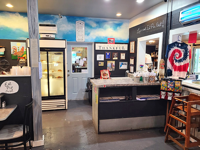 The pie counter&mdash;where willpower goes to die. Chalkboard specials and refrigerated treasures await those wise enough to save room for dessert.