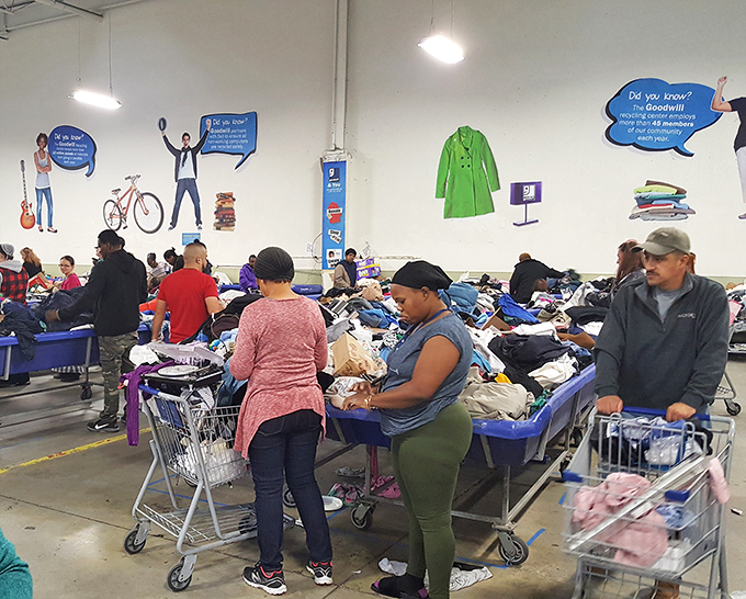 The true thrift community in action. Veterans and newcomers alike united by the thrill of the hunt and the promise of unexpected finds.