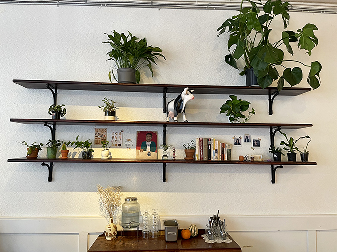 Those plant-filled shelves aren't just d&eacute;cor&mdash;they're a mission statement about sustainability, care, and the kind of thoughtfulness that extends to everything they serve.