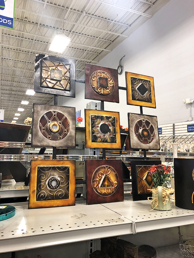 Wall art that bridges the gap between hotel room chic and genuine artistic expression. Someone's living room is about to get a makeover!