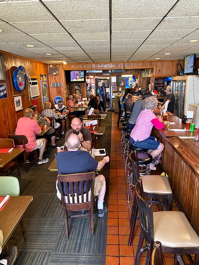 Where locals gather for meals that could feed a small army. The packed house isn't just about food&mdash;it's community served alongside those massive portions.