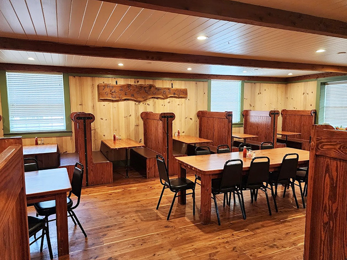 The dining room feels like a secret clubhouse where the only membership requirement is an appreciation for honest, delicious food.