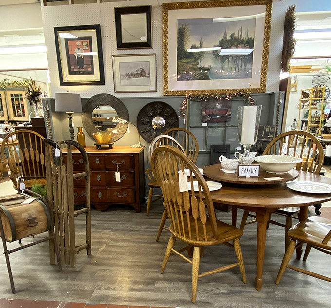 "Family" indeed &ndash; this dining set has room for everyone and their stories. Those Windsor chairs have supported generations.