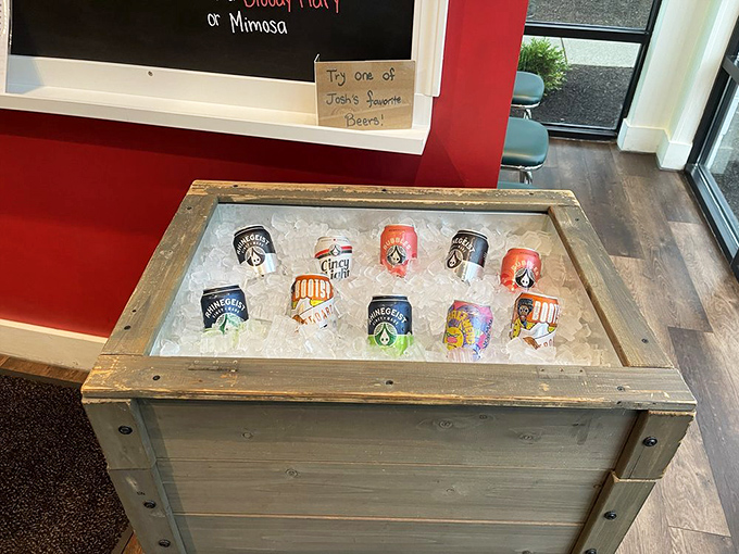 The drink cooler &ndash; where local craft beers chill out before fulfilling their destiny as the perfect barbecue wingmen.