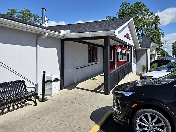 The entrance beckons pie pilgrims with simple charm. No fancy frills needed when what's inside already has a devoted following.