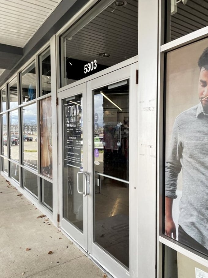 The welcoming entrance at 5303 beckons fashion-savvy shoppers with the promise of retail therapy that won't require actual therapy for your credit card afterward.