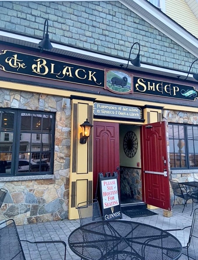 "Purveyors of Ale, Wine & Spirits 7 Days a Week" &ndash; a promise as welcoming as those wide-open red doors on a chilly Connecticut evening.