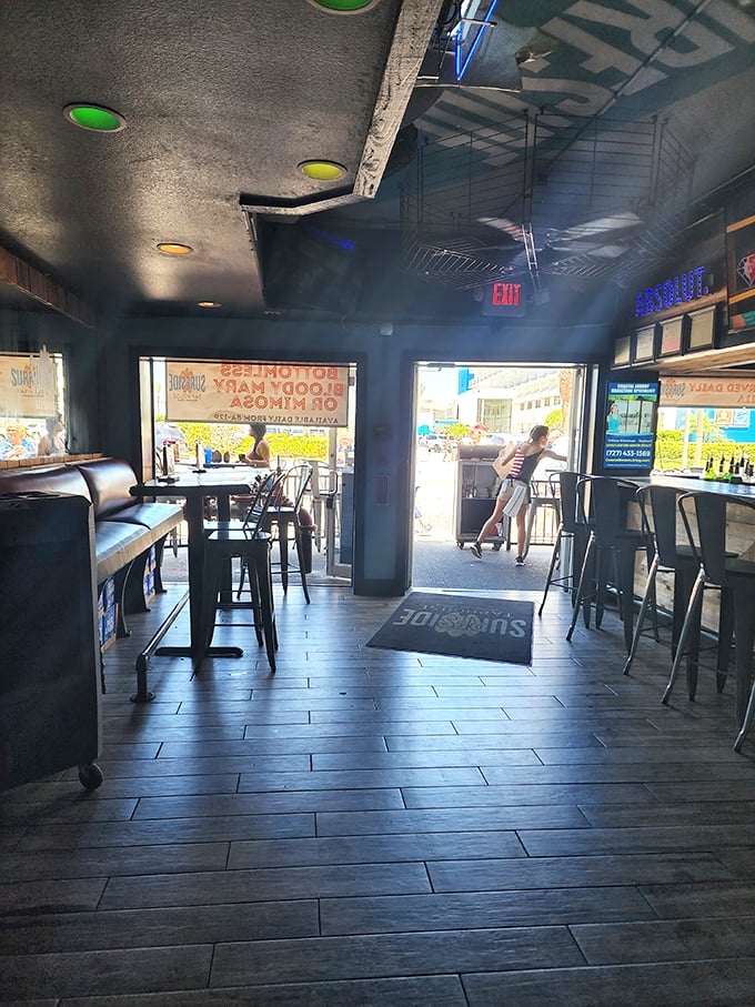 That magical moment when the Florida sunshine beckons from outside, but the promise of more coffee keeps you happily seated.