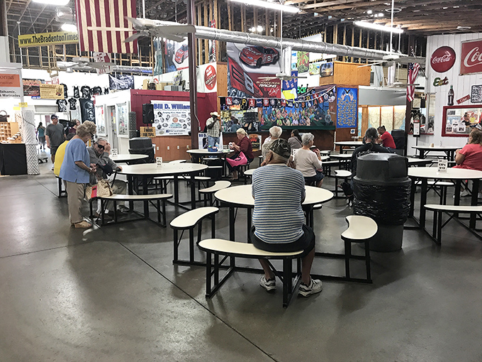 The food court: where shopping stamina gets replenished and the people-watching is as satisfying as the comfort food.