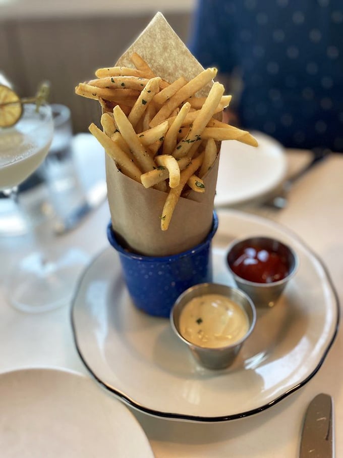 Hand-cut fries served in style with house-made sauces that'll ruin you for drive-through forever, guaranteed.