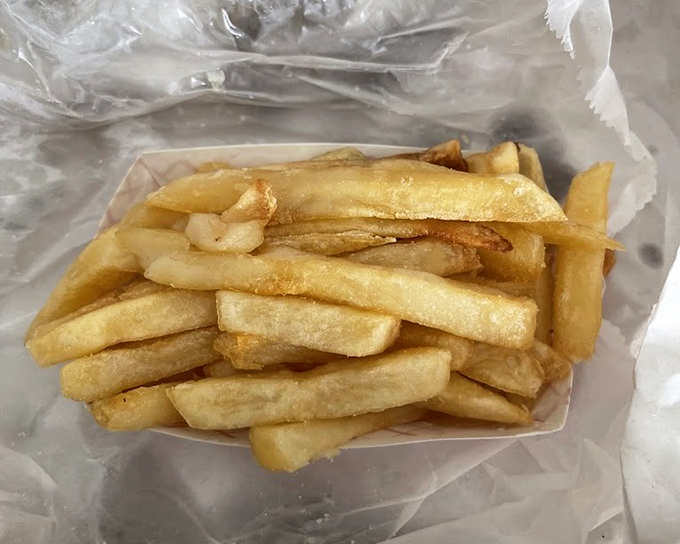 Golden, crispy fries&mdash;the perfect sidekick to your sandwich superhero. Simple, unpretentious, and exactly what you want them to be.