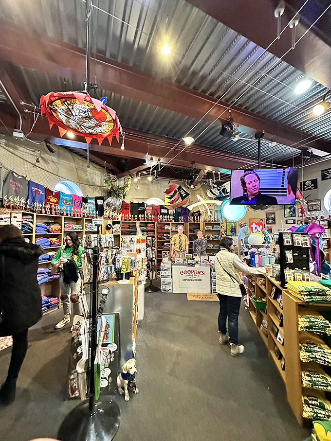 A gift shop that's practically its own maritime museum. Take home a souvenir or just browse the treasures while digesting that seafood feast.