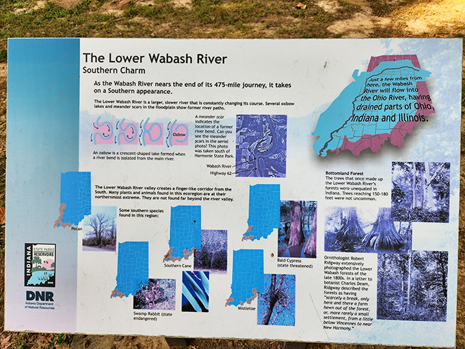 Educational without being boring&mdash;this sign about the Wabash River makes you appreciate that water isn't just scenery, it's the lifeblood of Indiana's ecosystem.