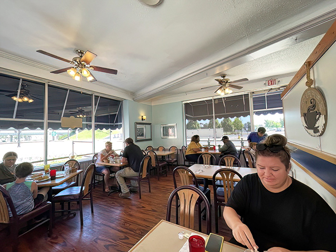 The dining area hums with the gentle symphony of clinking silverware and morning chatter&mdash;the soundtrack to a perfect Dayton breakfast.