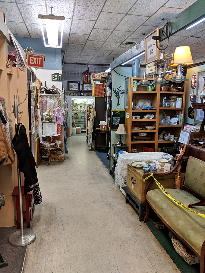 Narrow pathways lead to endless possibilities. Every booth is its own universe of curiosities, each with its own gravitational pull.