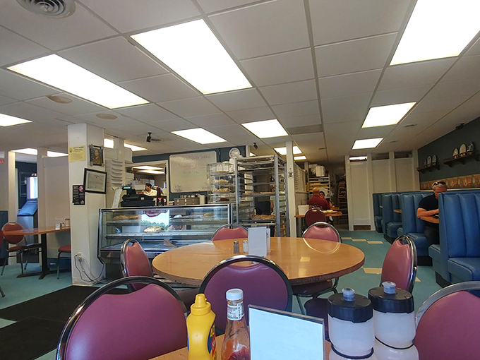 Simple tables, practical chairs, and zero pretension&mdash;Kate's Kitchen understands that great food doesn't need fancy surroundings to shine.