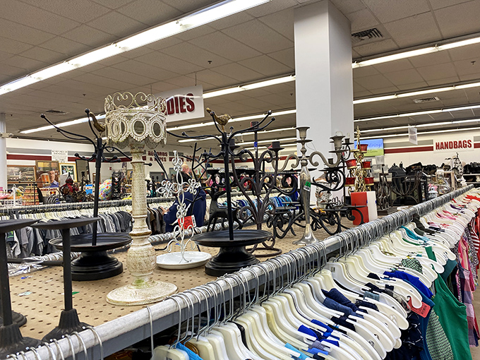 Vintage candle holders and decorative pieces await their second chance to class up someone's mantelpiece or dining table.