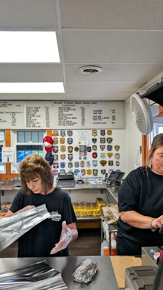 Behind the counter, the magic happens with practiced efficiency&mdash;these hands have made more perfect breakfasts than most of us have had hot showers.