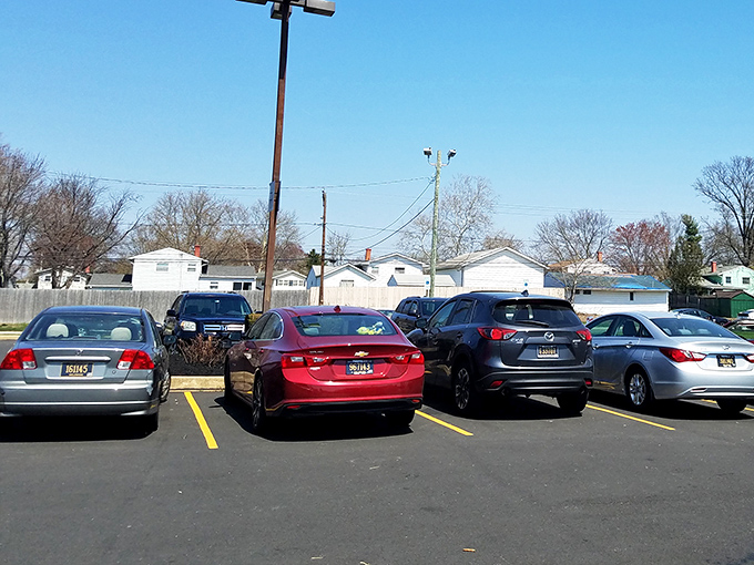A packed parking lot tells the real story—when locals choose to spend their precious weekend mornings here, you know it's worth the wait.