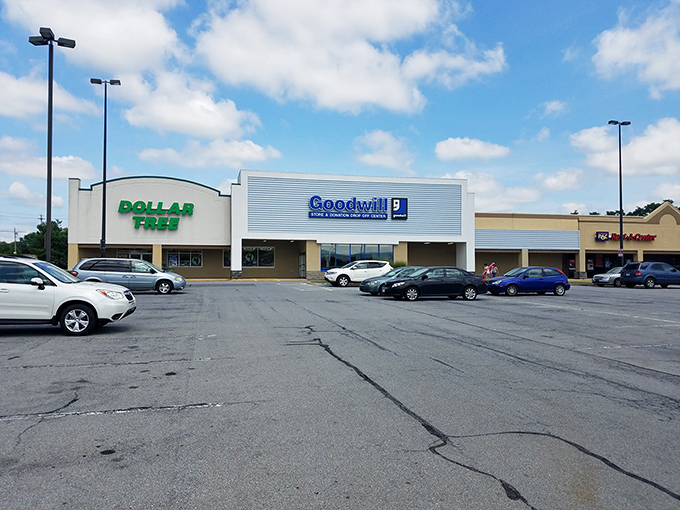 The parking lot&mdash;first step in your bargain-hunting journey. Where cars of all makes and models unite in the universal quest for dollar deals.