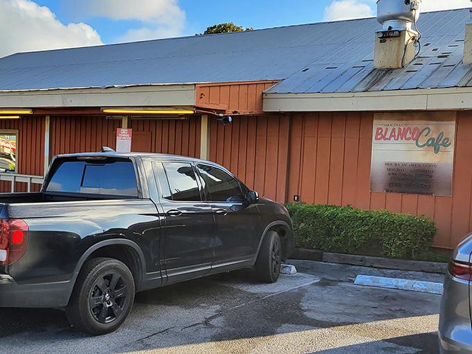 The parking lot where anticipation begins and food comas end. Many great Tex-Mex journeys have started right here.