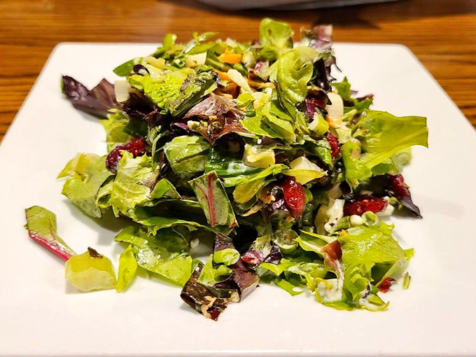 Fresh greens dressed to impress &ndash; because even the salads here understand their supporting role perfectly.