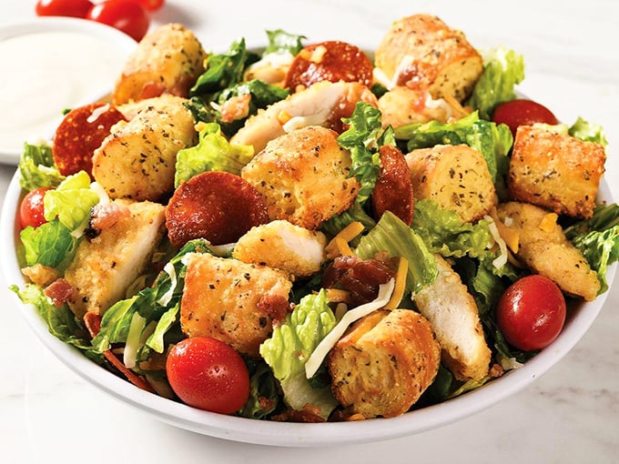 This isn't just any salad &ndash; it's the "I should probably eat something green" option that somehow still delivers Italian flavors with every perfectly dressed bite.