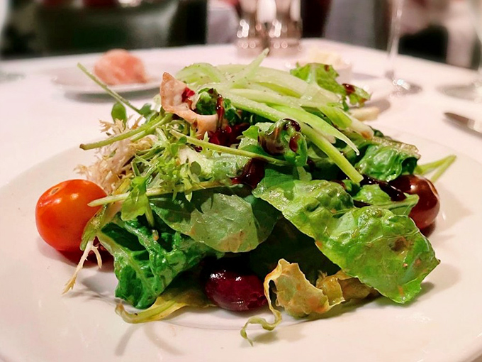 A salad so fresh and vibrant, it practically photosynthesizes right there on your plate with garden-fresh ingredients.