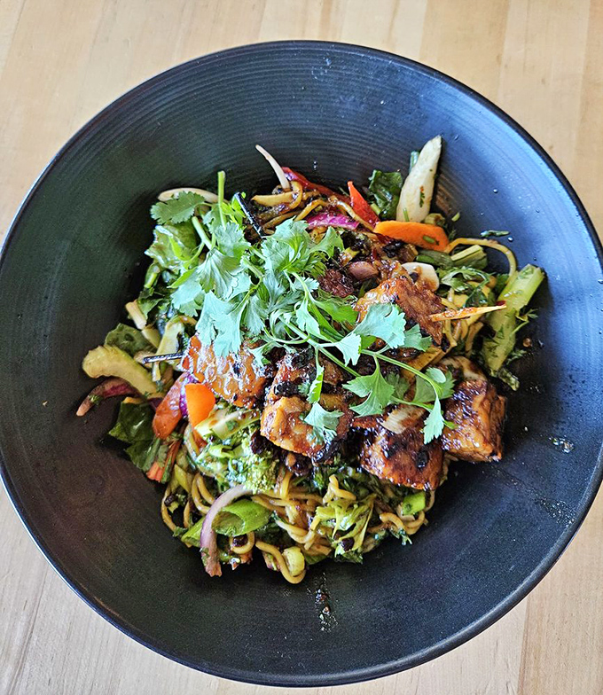 This isn't just a salad&mdash;it's a celebration of what happens when seafood meets fresh vegetables. A colorful carnival in a bowl.