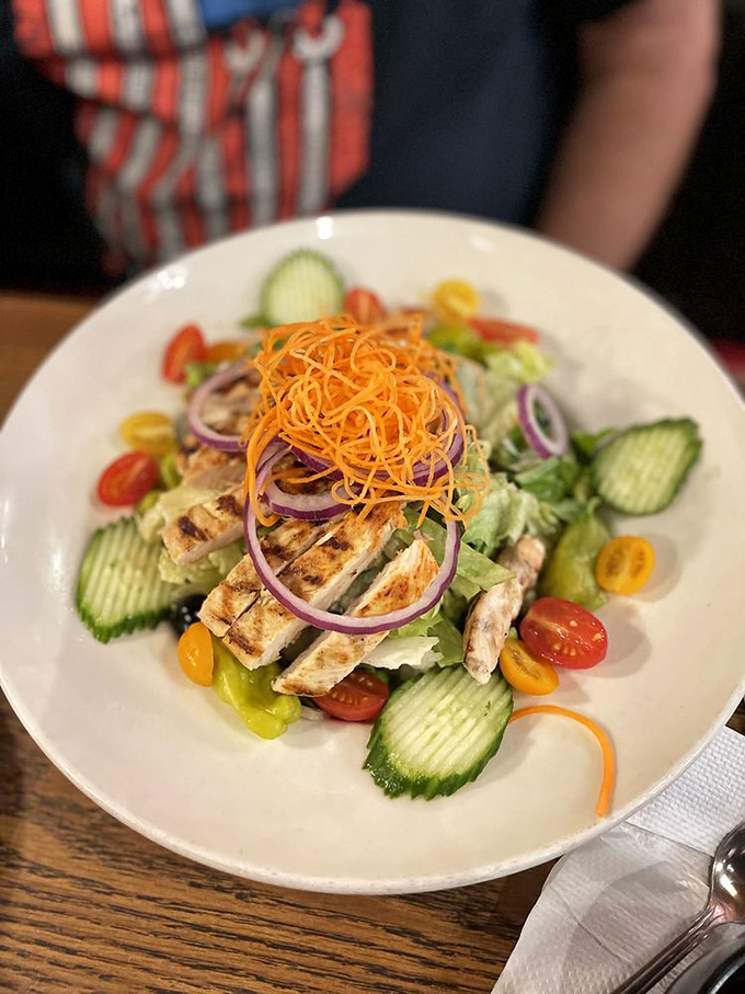 A salad at an ice cream parlor is like bringing an umbrella to the desert&mdash;surprisingly practical and secretly brilliant.