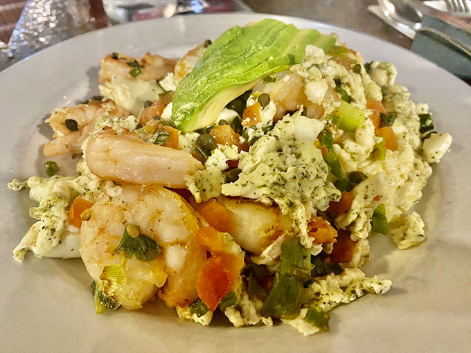 Fresh ingredients dance together in perfect harmony, proving that not everything here needs to be supersized to shine.