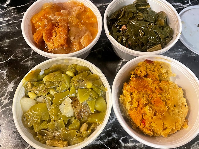 Side dishes that refuse to be upstaged by the main course. In this container, every spoonful is fighting for the title of "favorite bite."