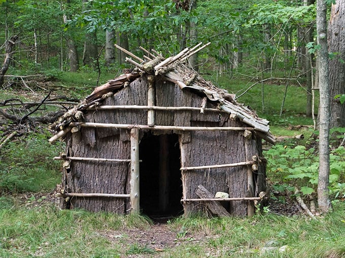 A reconstructed Native American dwelling offers glimpses into the area's first inhabitants. This traditional structure honors the indigenous peoples who understood the dunes' value centuries before us.