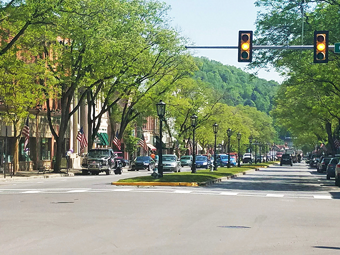Wellsboro's boulevard stretches before you like a runway where instead of fashion models, history and small-town charm strut their timeless style.