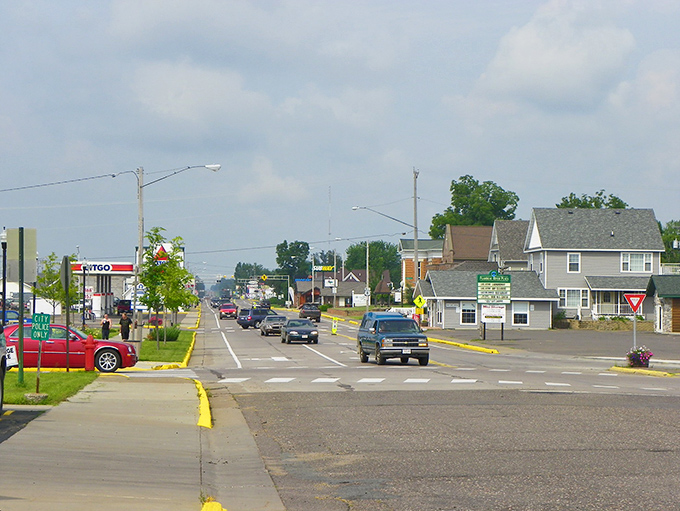 Ladysmith's streets offer that rare combination of functionality and charm, where yellow curbs and utility poles somehow contribute to rather than detract from the scenery.