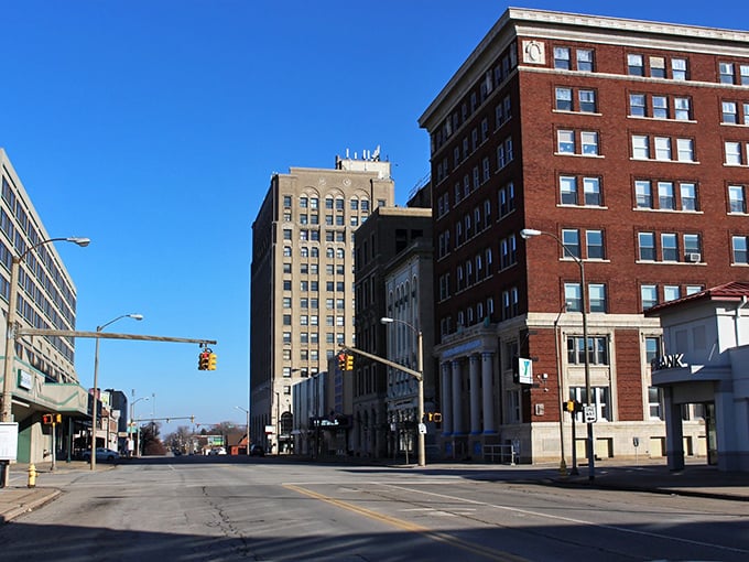 Erie's uncrowded downtown streets offer a refreshing change from metropolitan gridlock, where finding parking doesn't require a treasure map or gold coins.