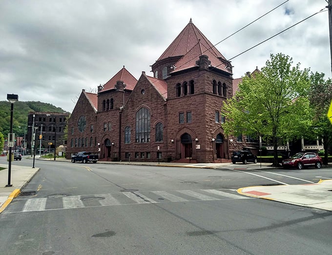 Impressive sandstone churches anchor Johnstown neighborhoods with timeless dignity. These architectural gems would command tourist crowds in larger cities.