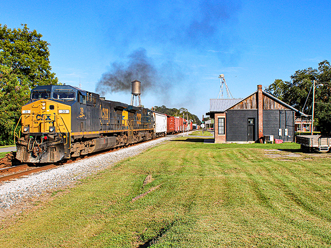 Trains still rumble through Boston, connecting this charming hamlet to the wider world while reminding visitors of the town's historical lifeline.