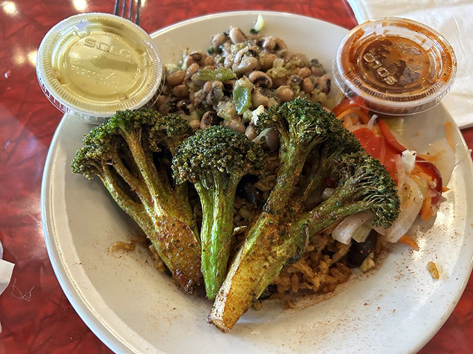 Even the vegetables get the star treatment here. This isn't a side dish&mdash;it's what happens when produce gets invited to the main event.